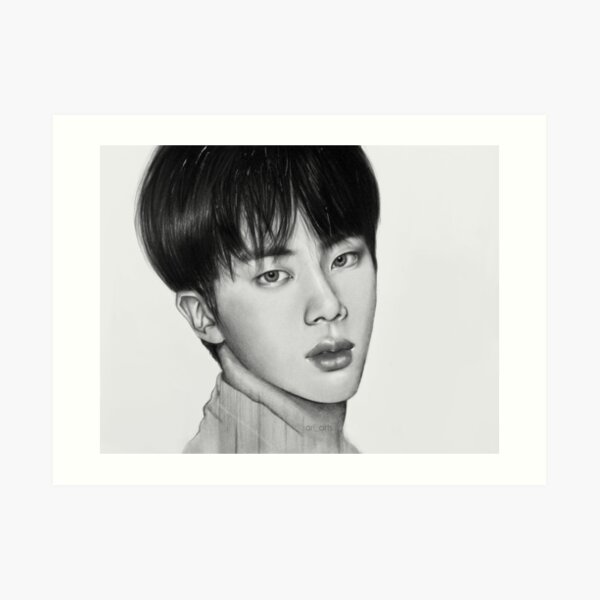 "Jin Pencil Drawing" Art Print for Sale by ari-arts | Redbubble