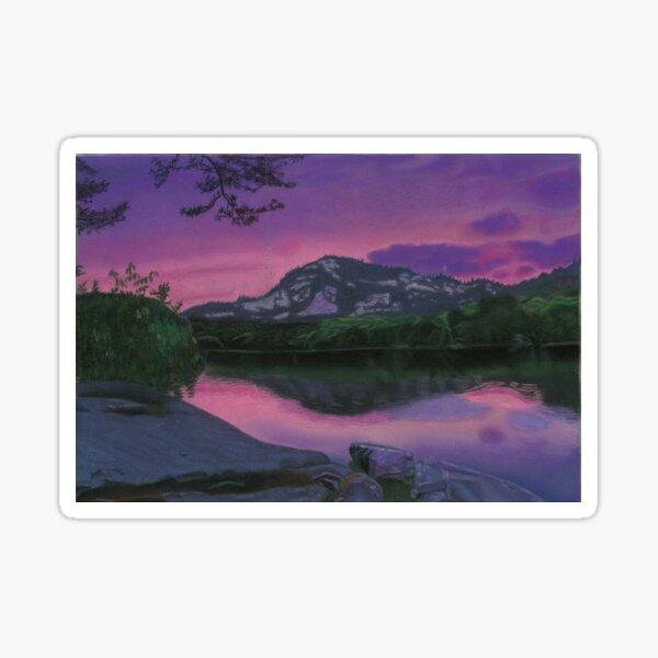 "The Lake " Sticker by bobbyautry3 | Redbubble