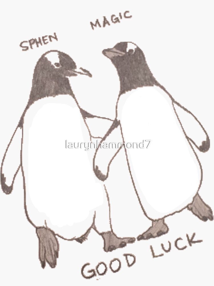 "Sam’s sphen & magic drawing" Sticker for Sale by laurynhammond7 ...