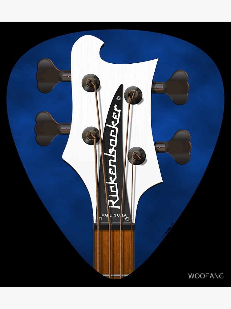 "GUITAR HEADSTOCK PICK ART - RICKENBACKER 4003 WHITE BASS" Poster for ...