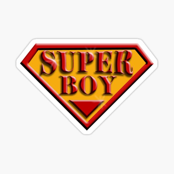 "Super Boy" Sticker by johnny55 | Redbubble