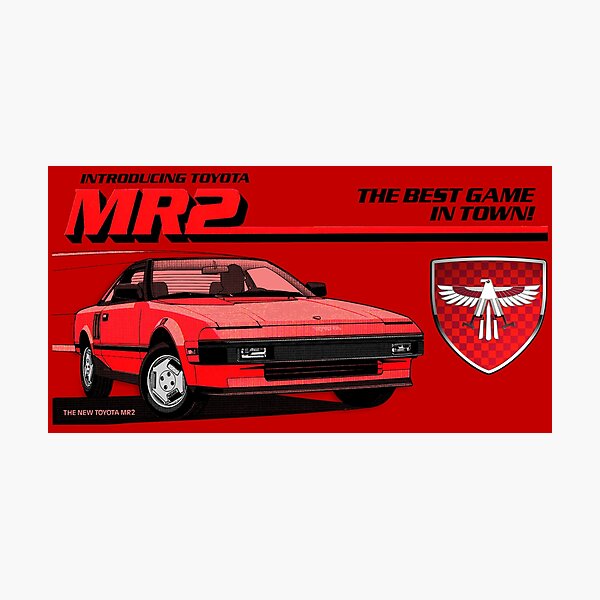 "TOYOTA MR2" Photographic Print by ThrowbackMotors | Redbubble