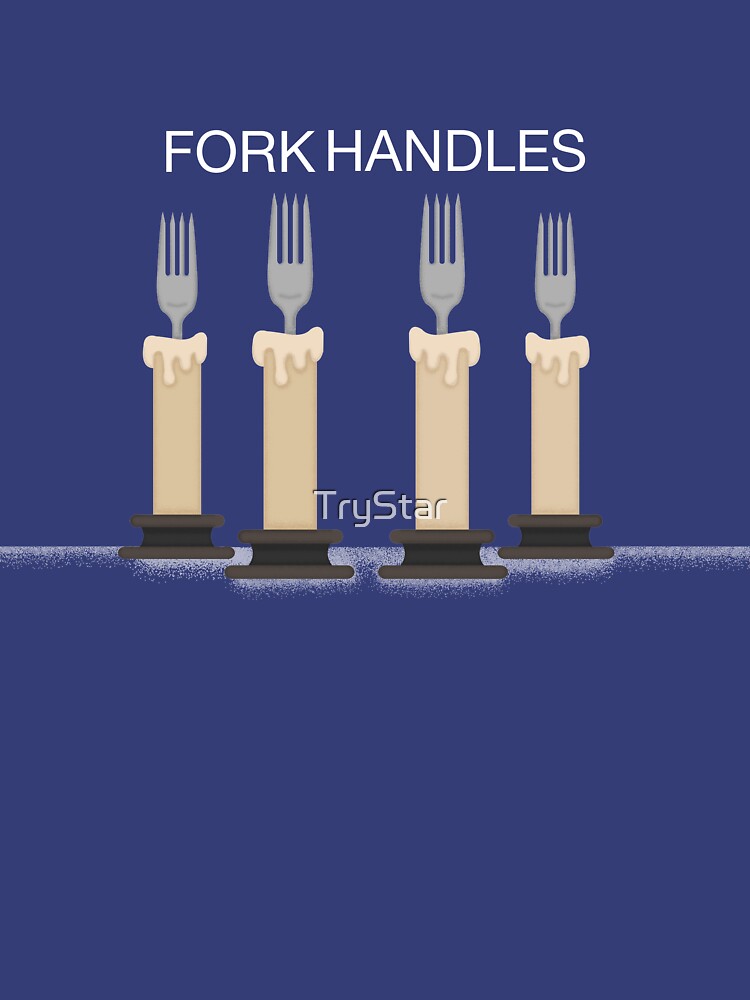 "Fork Handles / four candles funny Christmas design" T-shirt for Sale ...