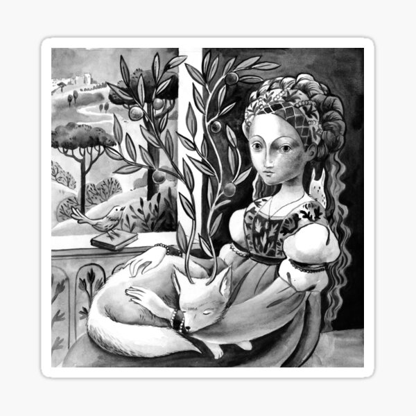 "Inktober 2019 day 23 ancient" Sticker by gaiamarfurt | Redbubble