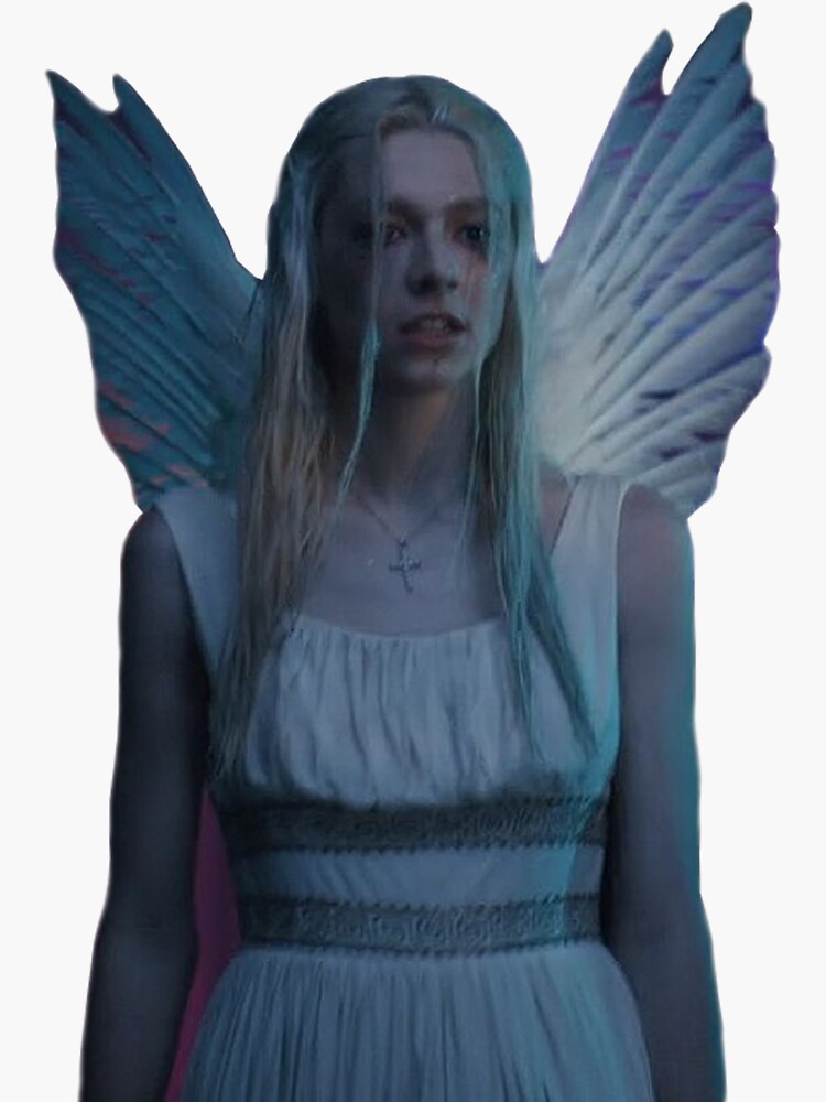 "jules vaughn angel costume halloween" Sticker for Sale by staygoldisak ...