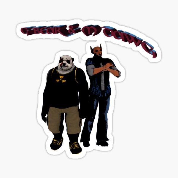 "G-Bear, and M-Dawg" Sticker for Sale by justdark11113 | Redbubble
