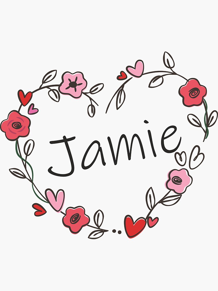 "Jamie" Sticker for Sale by oleo79 | Redbubble