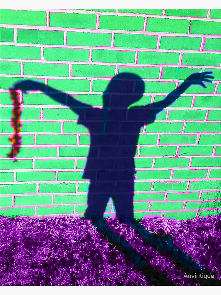 "Brick kids having fun, boy dancing" Art Print by Anvintique | Redbubble