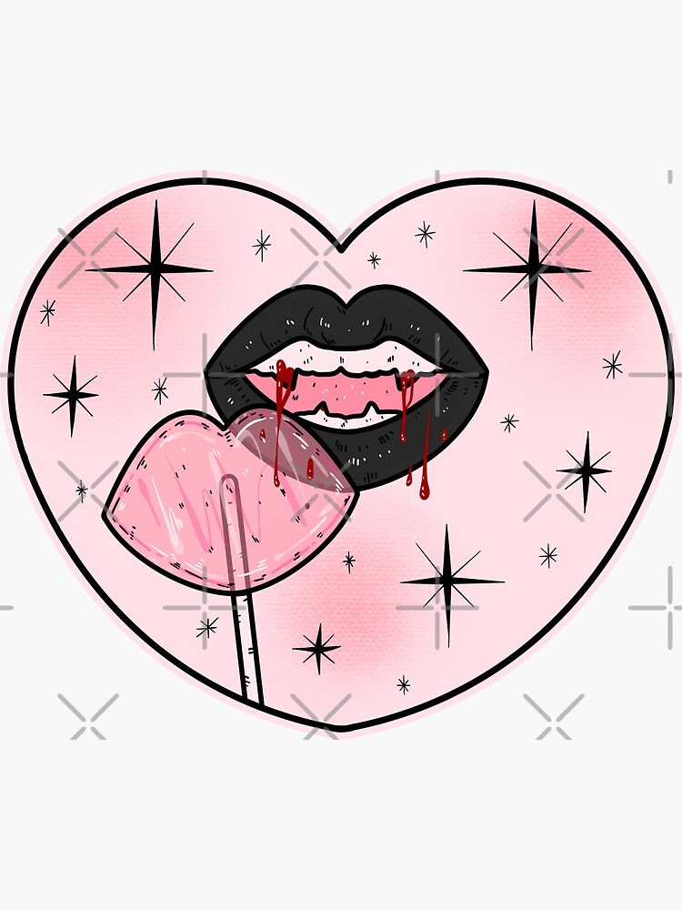 "Vampire Candy" Sticker for Sale by nevhada | Redbubble