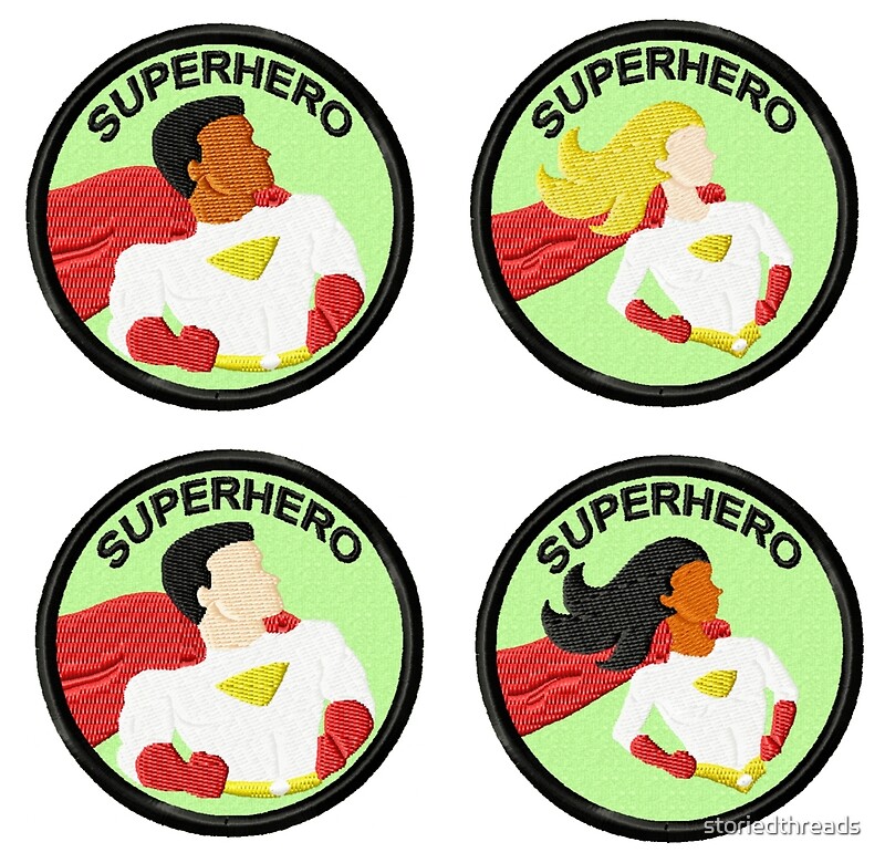 "Superhero Geek Merit Badge" by storiedthreads | Redbubble