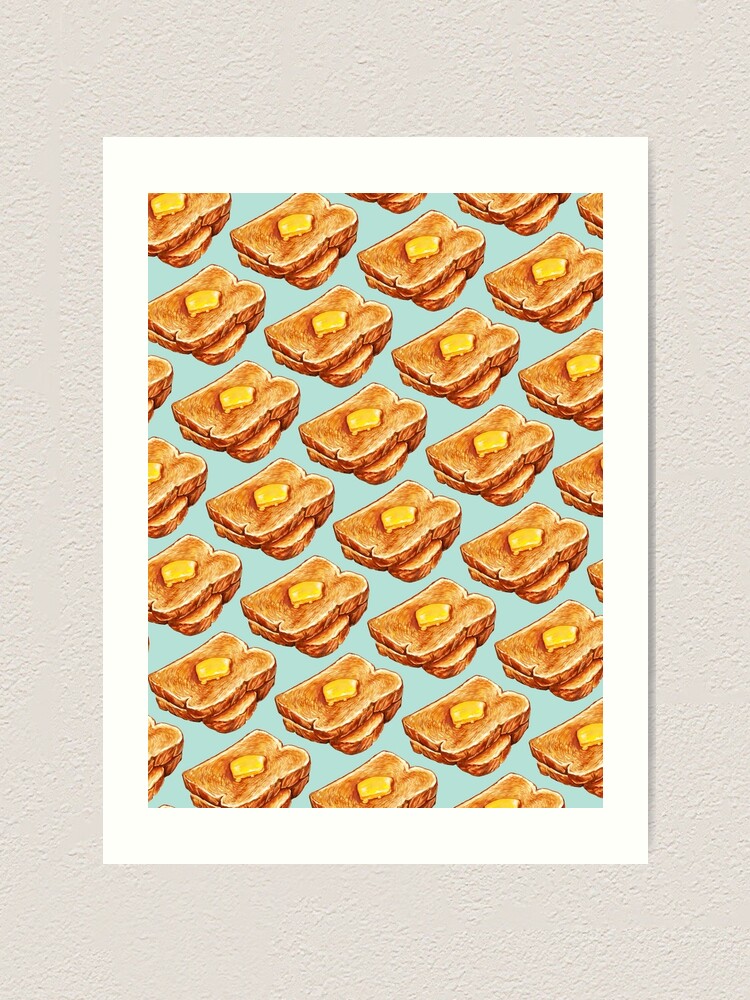 "Buttered Toast Pattern" Art Print for Sale by KellyGilleran | Redbubble
