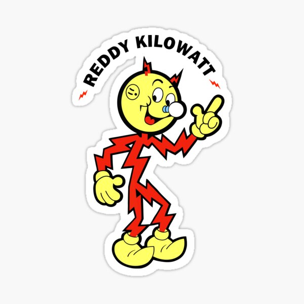 Reddy Kilowatt Stickers | Redbubble