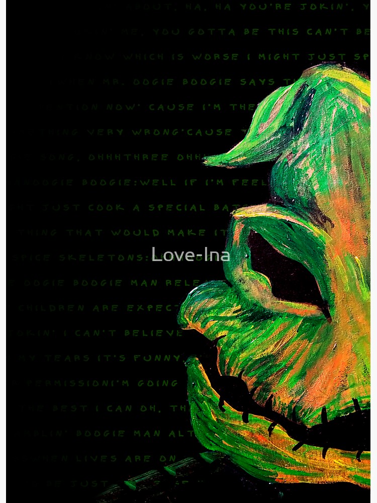 "The Oogie Boogie Man" Sticker by Love-Ina | Redbubble
