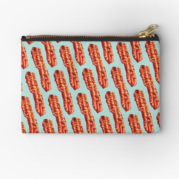 "Bacon Pattern" Zipper Pouch for Sale by Kelly Gilleran | Redbubble