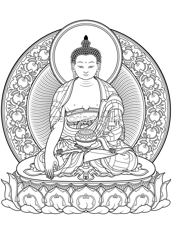 "buddha outline" by satoriartwork | Redbubble