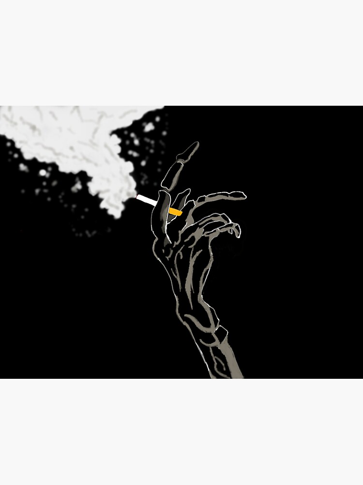 "Skeleton Hand Smoking" Sticker by -cake- | Redbubble