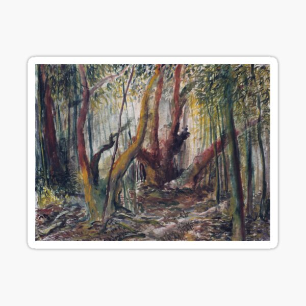 "Manoa Cliff Trail" Sticker by devinoishi | Redbubble