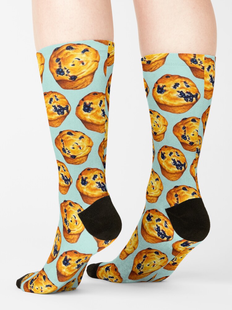 "Blueberry Muffin Pattern" Socks for Sale by KellyGilleran | Redbubble