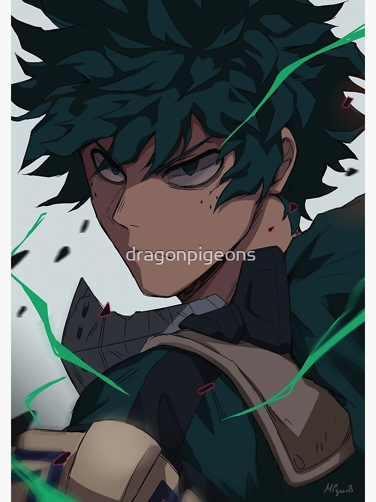 "Deku Angry" Poster by dragonpigeons | Redbubble