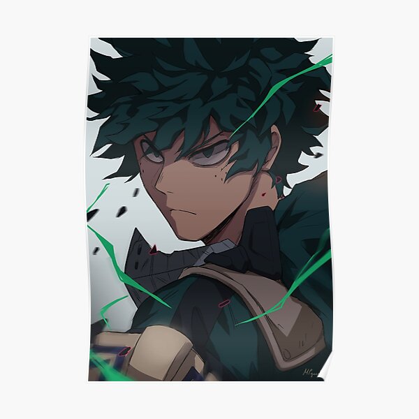 "Deku Angry" Poster by dragonpigeons | Redbubble