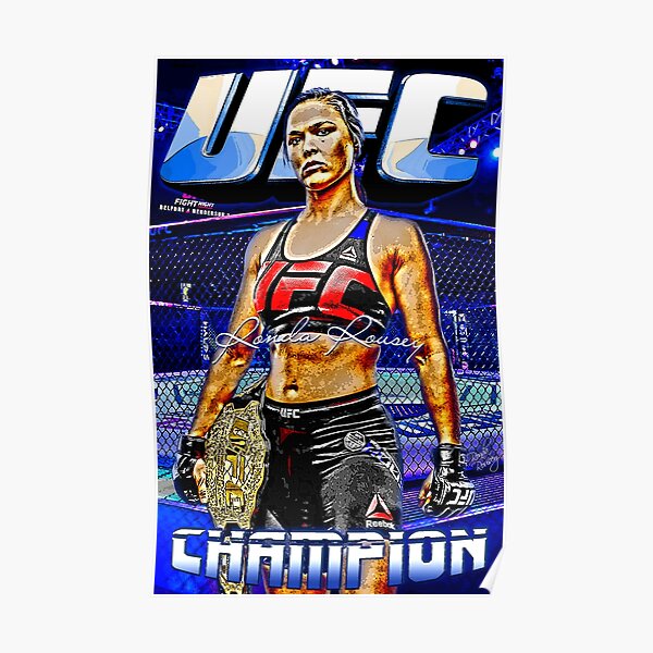 Póster «Cartel de Ronda Rousey "Campeón" D-1» de nomercy50 | Redbubble