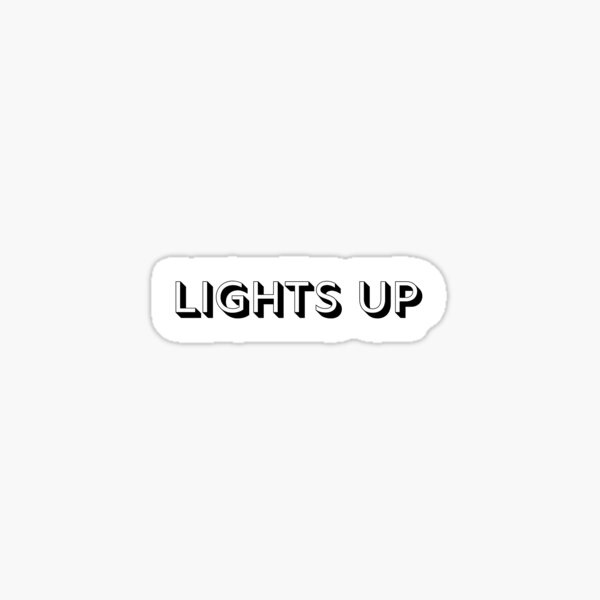 "Lights Up Sticker" Sticker by maryalexhills | Redbubble