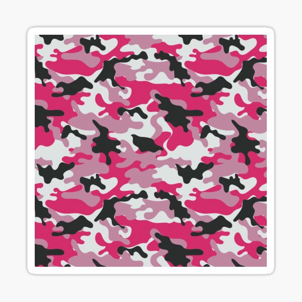 "Pink Camo" Sticker for Sale by chrisbrouwer | Redbubble