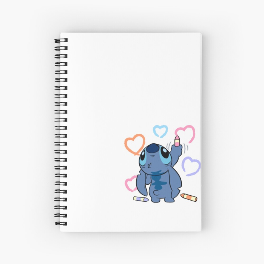 "Stitch" Spiral Notebook for Sale by hollywoodrose22 | Redbubble