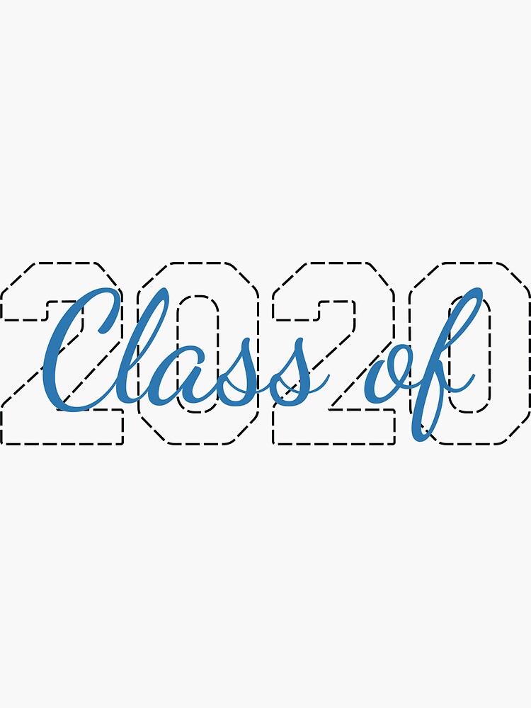 "Class of 2020" Sticker for Sale by AsmaAih | Redbubble