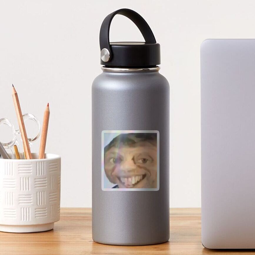 "Distorted Meme Face" Sticker for Sale by TheGreatAngel | Redbubble