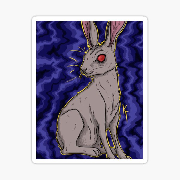"Trippy rabbit" Sticker by kennathacker | Redbubble