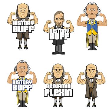 "History Buff Sticker Pack" Sticker for Sale by Makehistoryfun | Redbubble