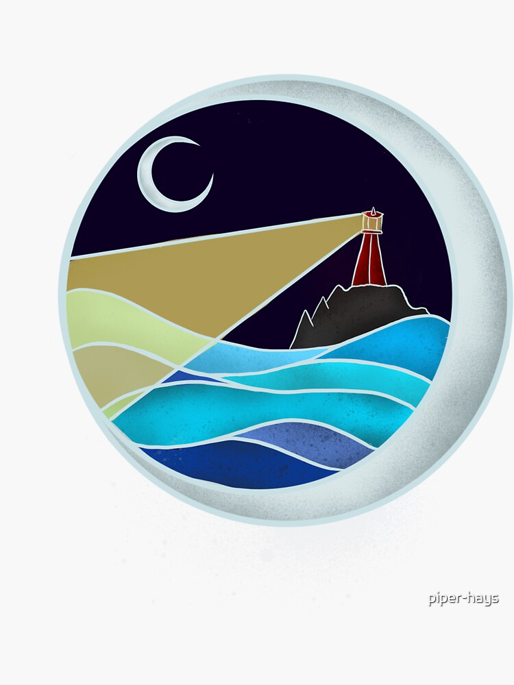 "Moonlit" Sticker for Sale by piper-hays | Redbubble