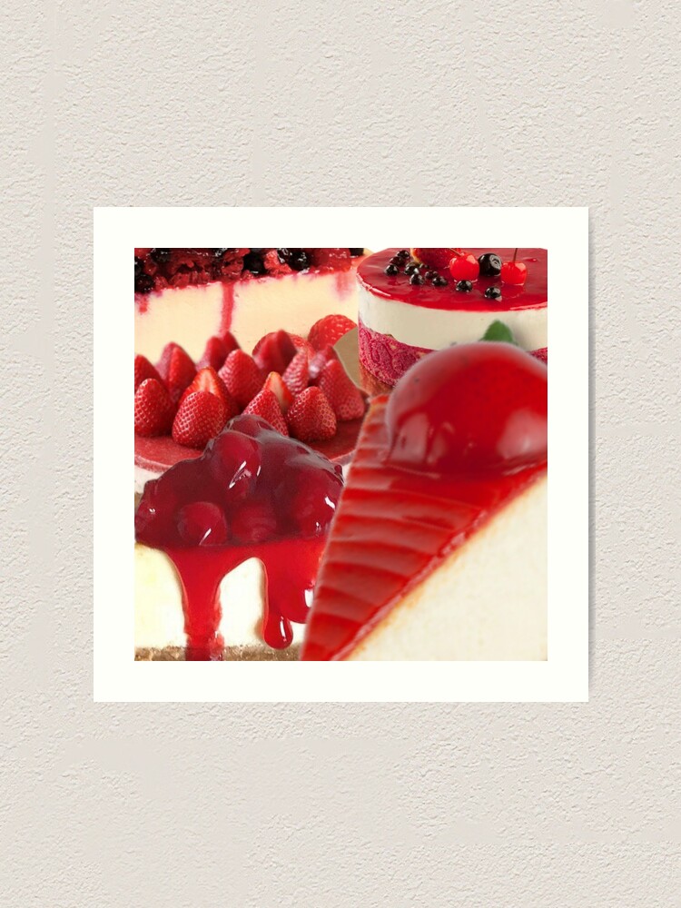 "Cheesecake collage " Art Print by Youngpepe1423 | Redbubble