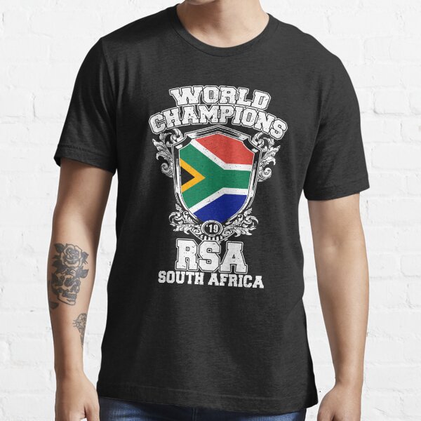 "South Africa RSA 2019 World Champion Rugby Fan" T-shirt for Sale by ...