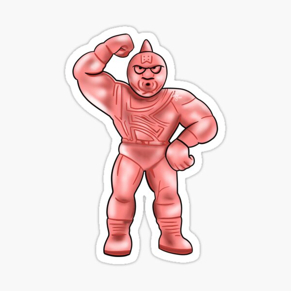 "Muscle Man" Sticker by amycollett | Redbubble