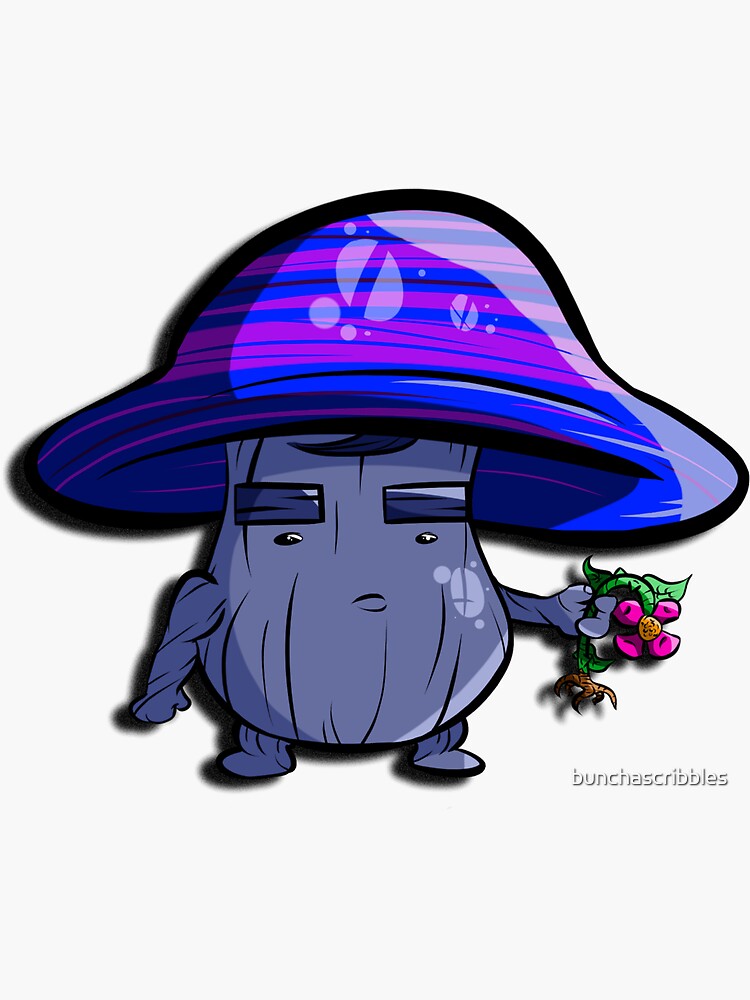 "Mushroom Fella" Sticker for Sale by bunchascribbles | Redbubble