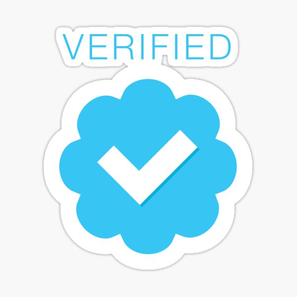 "Verified" Sticker for Sale by BenClark | Redbubble