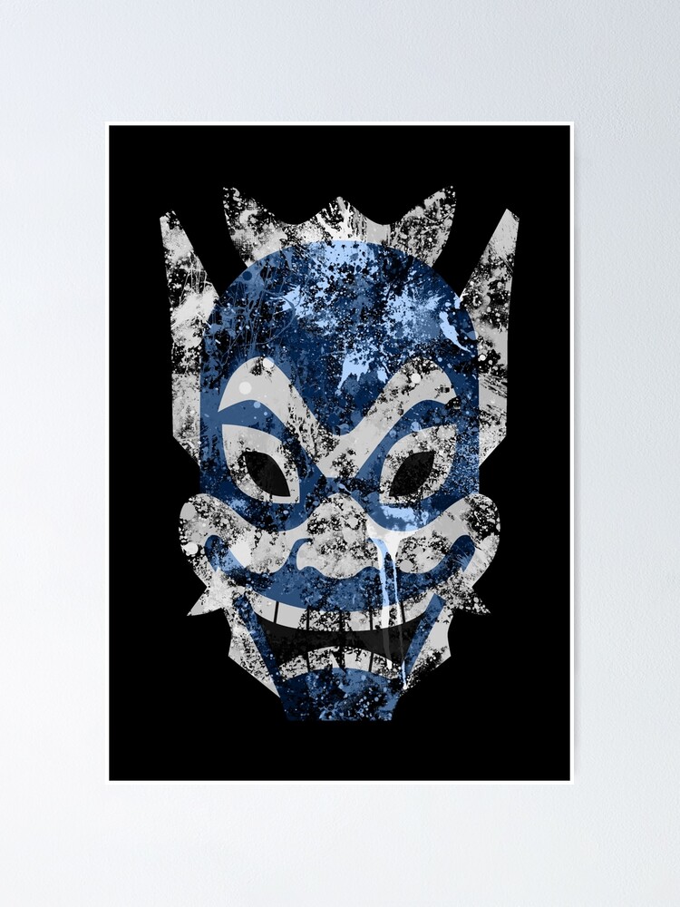"Blue Spirit Splatter" Poster for Sale by Colossal | Redbubble