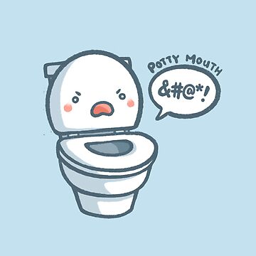 "Potty Mouth" Sticker for Sale by mschibious | Redbubble