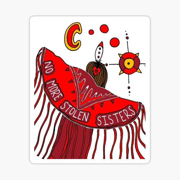"MMIWG " Sticker for Sale by candacejune | Redbubble