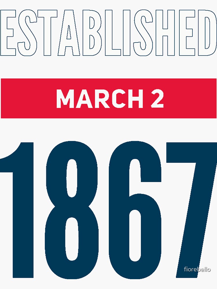 "Established 1867" Sticker for Sale by fiorebello | Redbubble