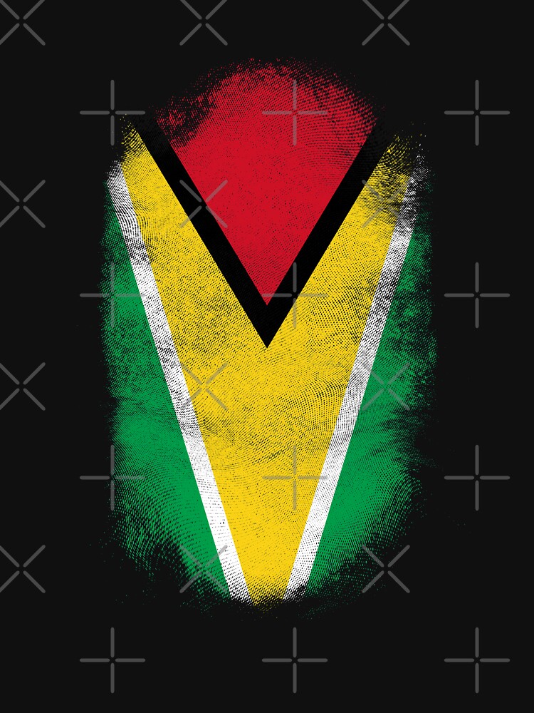 "Guyana Flag Souvenir - Distressed Guyanese Design" T-shirt by ...