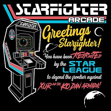 "Starfighter Arcade" Essential T-Shirt for Sale by myronmhouse | Redbubble