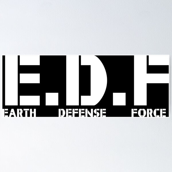 "Earth Defense Force - white insignia" Poster for Sale by supanerd01 ...