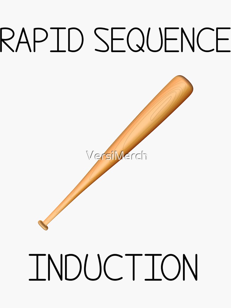 "Rapid Sequence Induction Anaesthesia / Anesthesiology Gift" Sticker ...