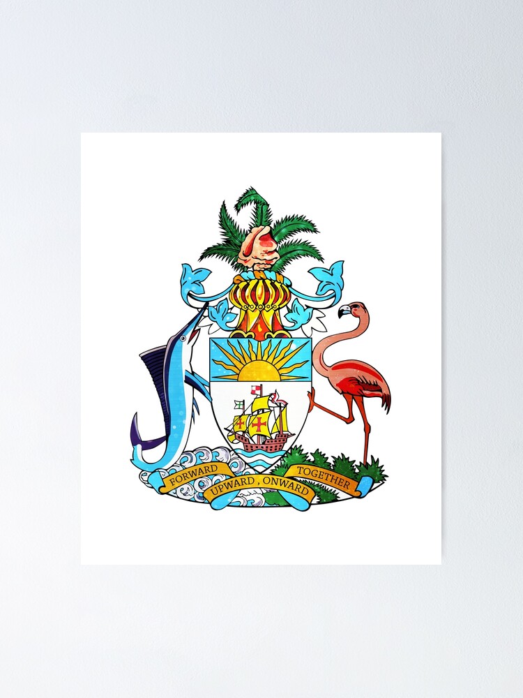 "Bahamas Coat of Arms" Poster by ockshirts | Redbubble