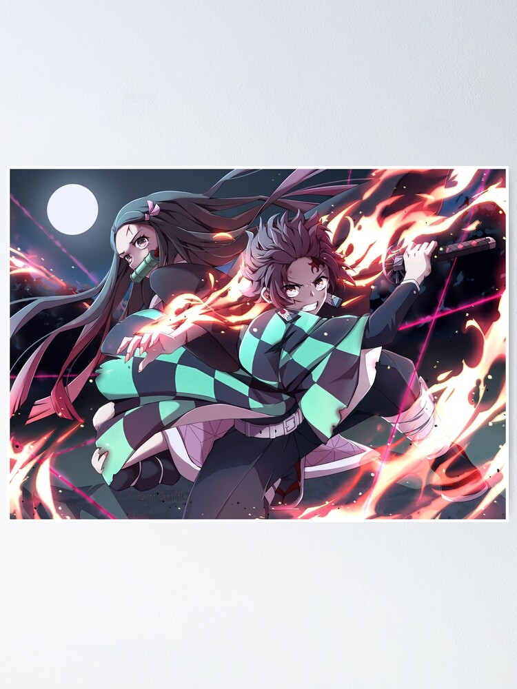 Póster «Demon Slayer - Kimetsu no Yaiba» de SpukyCat | Redbubble