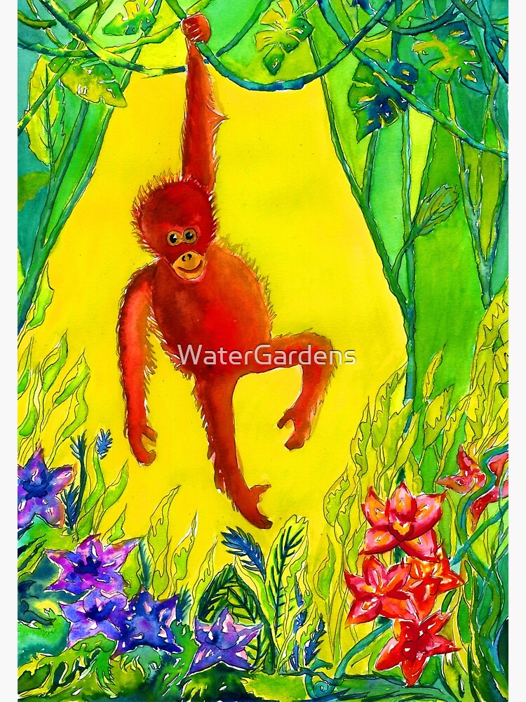 "Archie the Monkey " Poster for Sale by WaterGardens | Redbubble