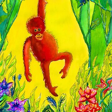 "Archie the Monkey " Poster for Sale by WaterGardens | Redbubble